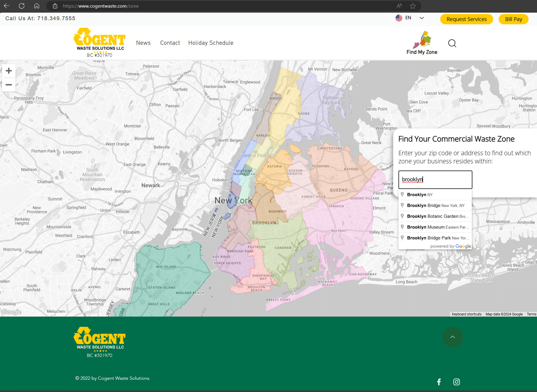 Find My Zone - Cogent Waste Solutions - iViveLabs